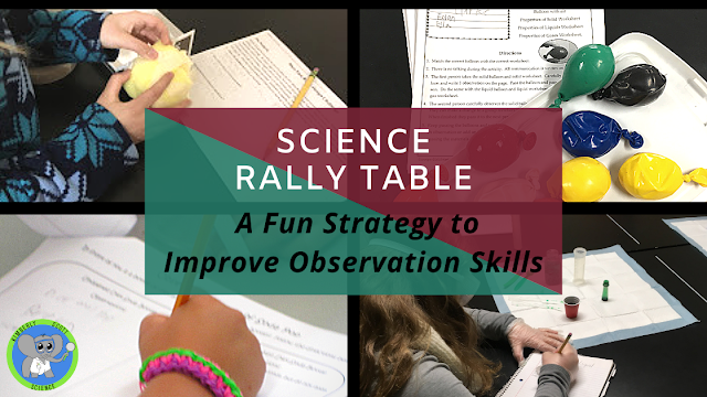 Rally Table Science Observation Activity