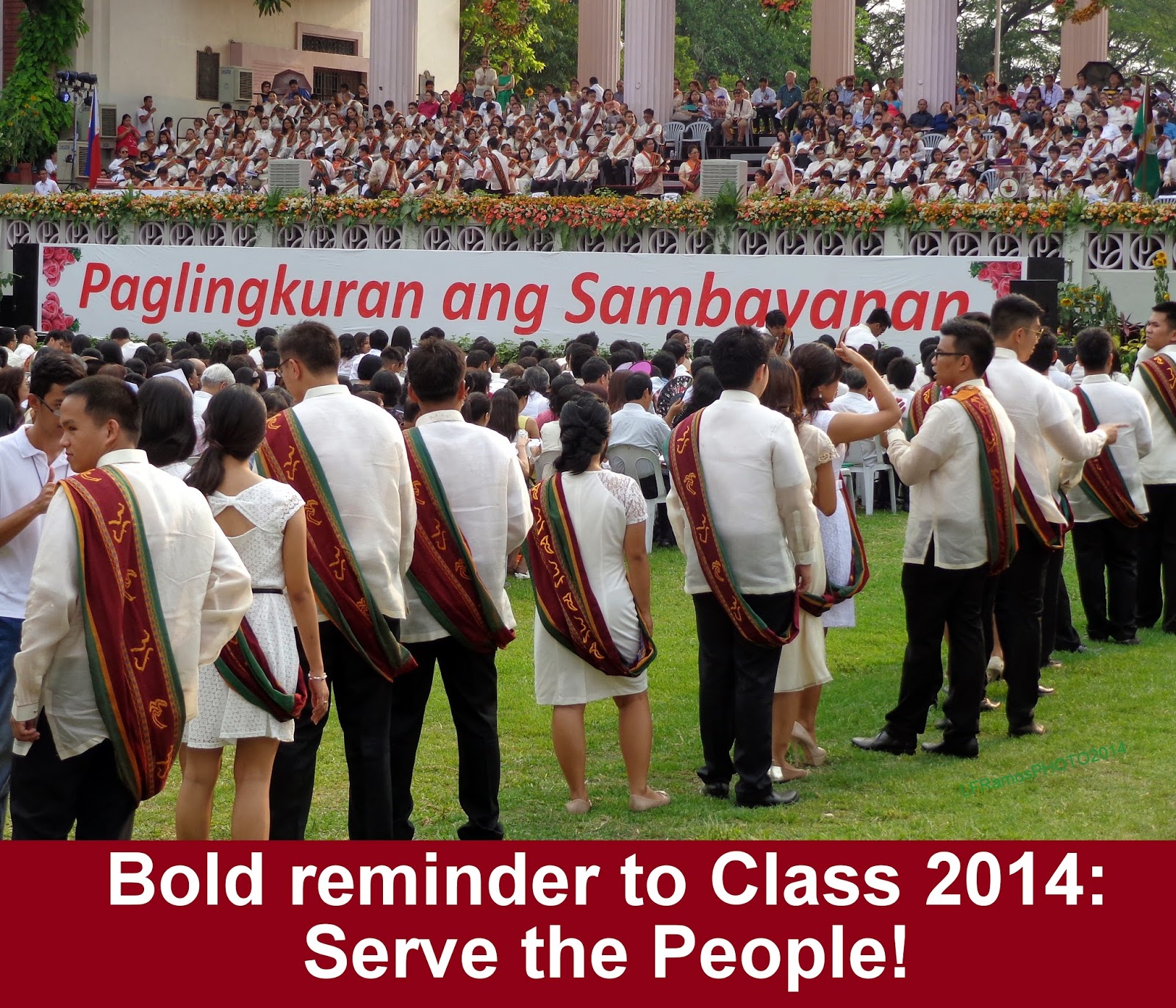 Naquem.: Sablay, sunflowers, and reminders to serve the people for the ...