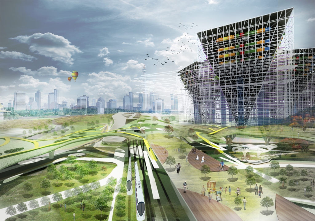 visionary future LAB: Inverted Pyramid: A vertical Kampung