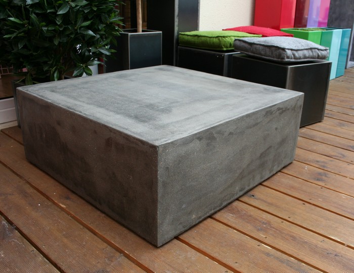 TABLE BETON.COM: La table béton cube