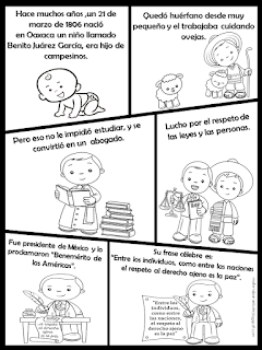 ACTIVIDADES SOBRE BENITO JUÁREZ