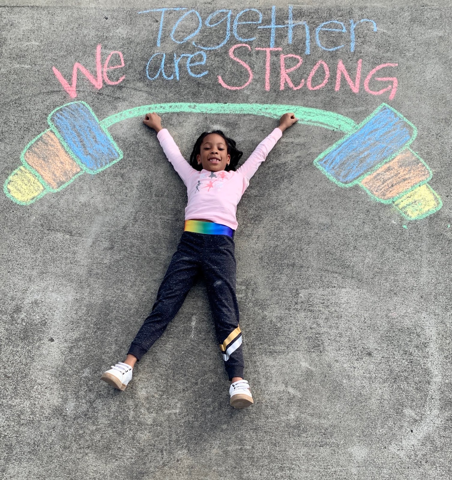 Spreading Cheer with Chalk