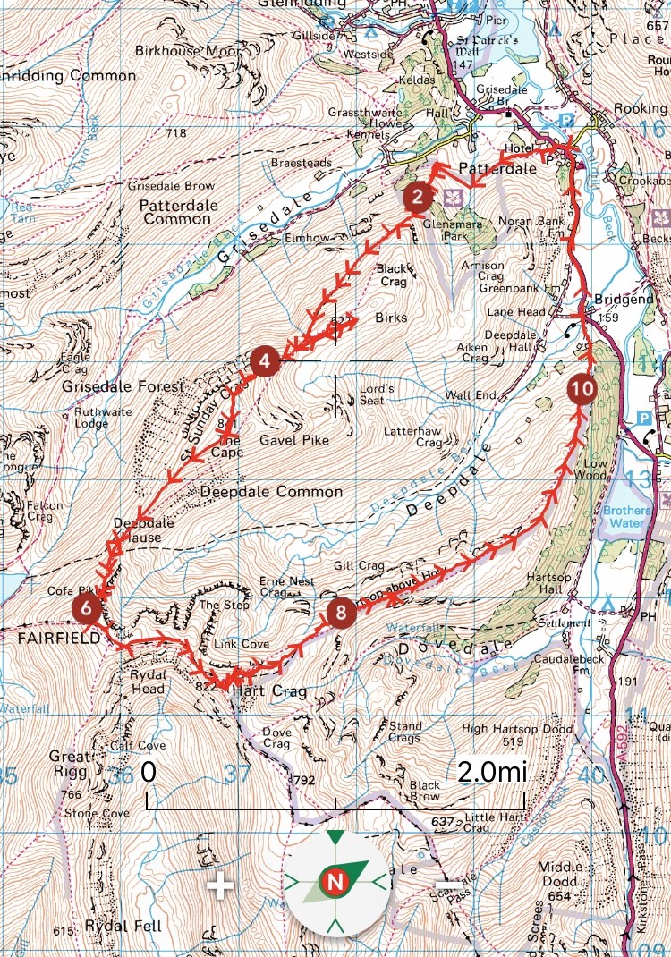 summit and camp: The Deepdale Horseshoe