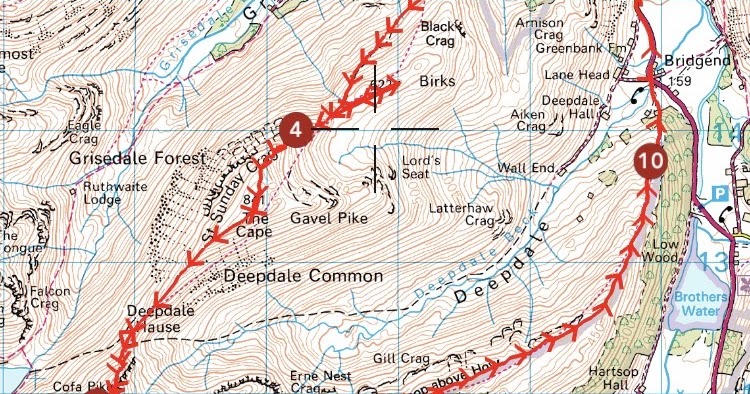summit and camp: The Deepdale Horseshoe