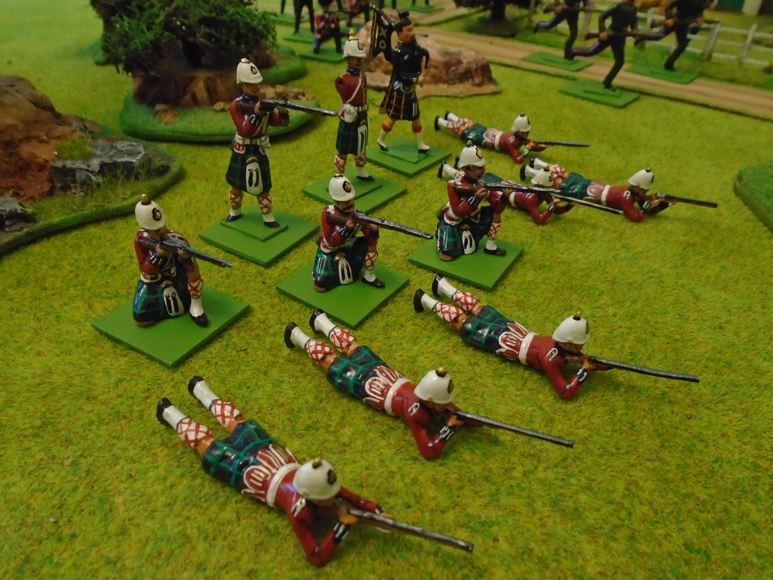 Wargaming with 54mm Toy Soldiers: More Canadian Troops & New Buildings,