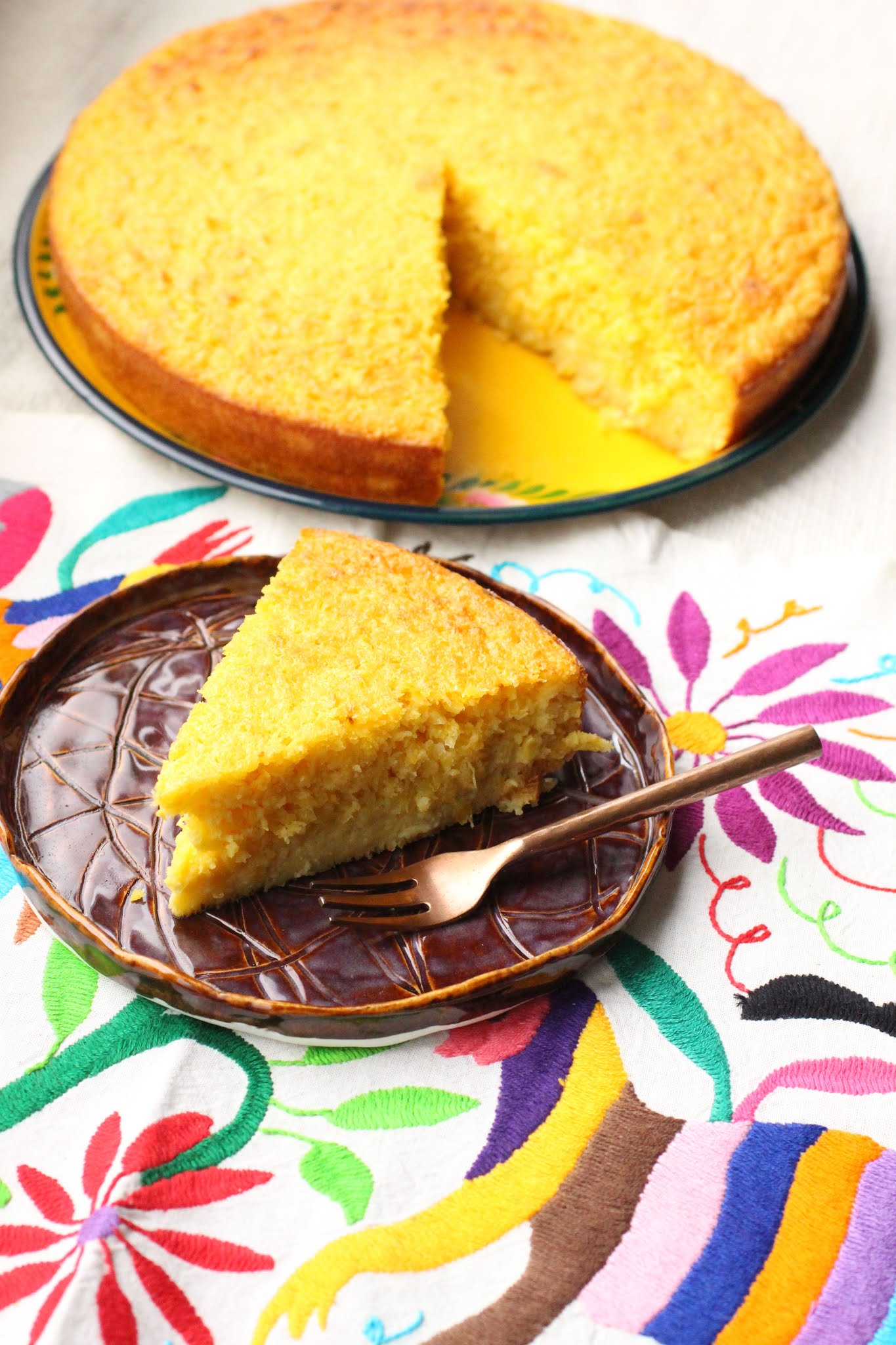 Un peu gay dans les coings...: Gâteau mexicain au maïs frais (pan de elote)