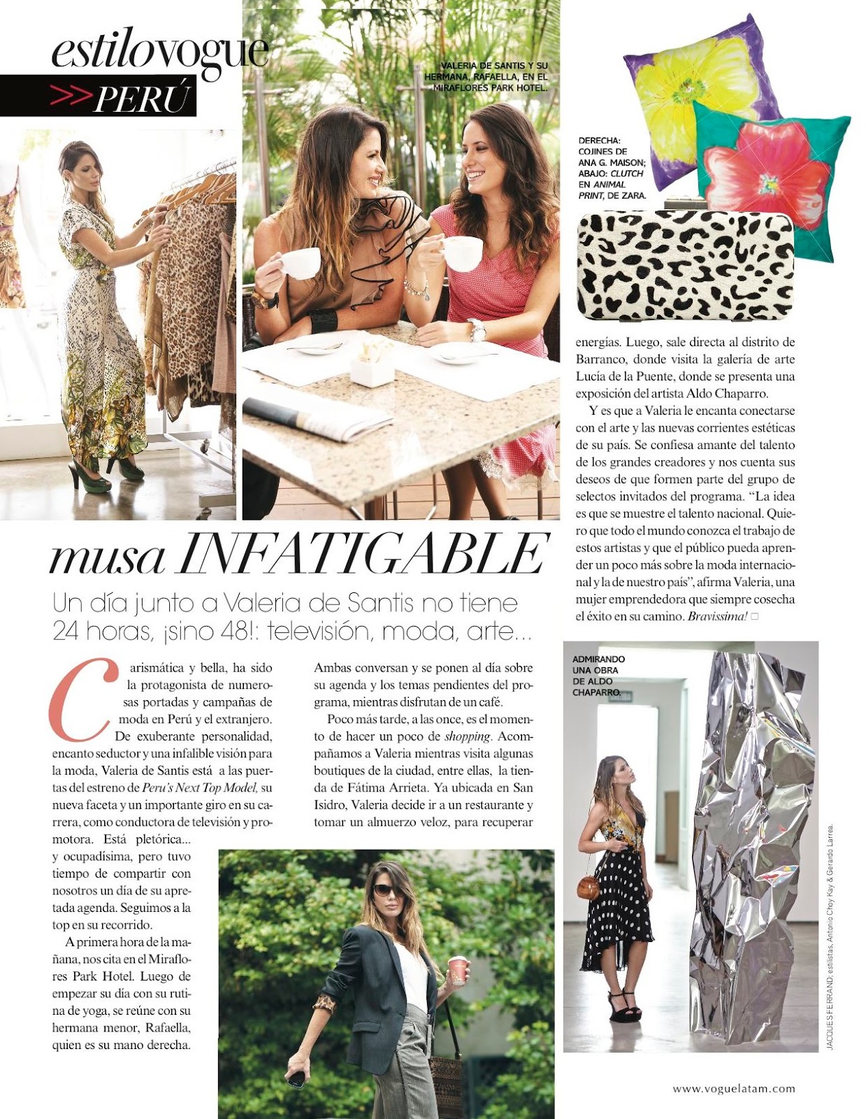 VOGUE LATIN AMERICA MAGAZINE: VALERIA DE SANTIS