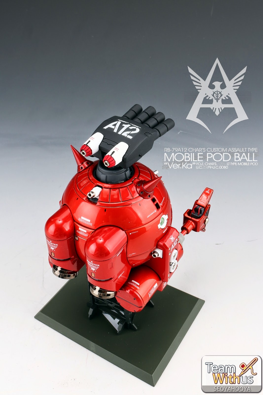 GUNDAM GUY: MG 1/100 RB-79A12 Char's Ball Assault Type - Custom Build