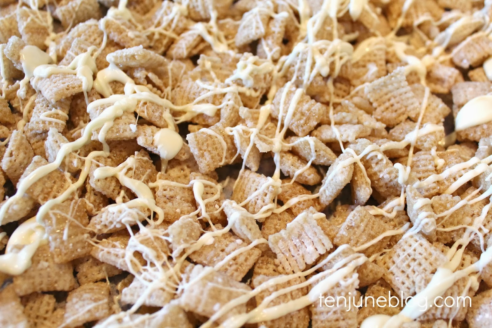 Ten June: Santa Hat Bugles + Sugar Cookie Chex Mix Christmas Recipe