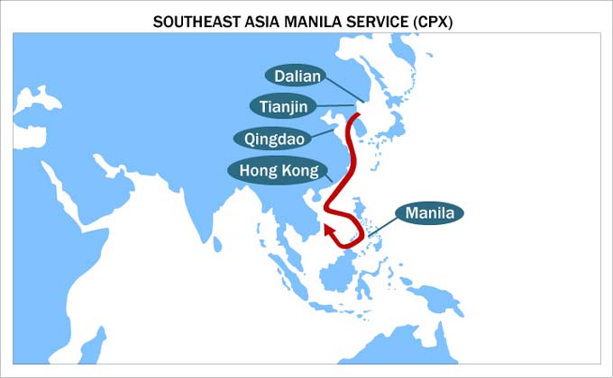 Logistics Solutions: Service Routes - South East Asia Line