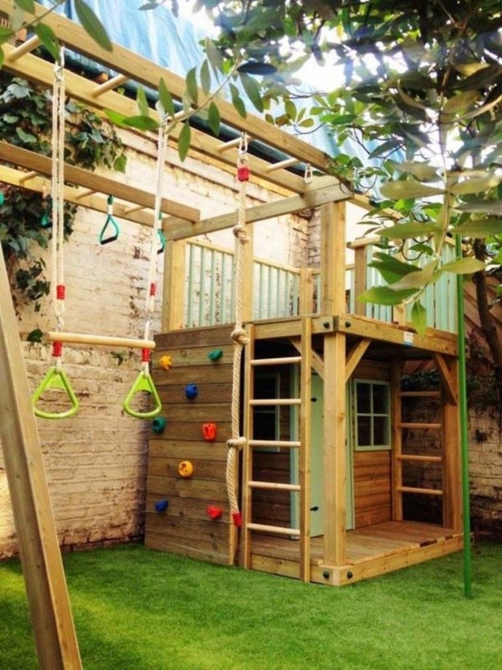 40 Incredible Backyard Playground Kids Design Ideas