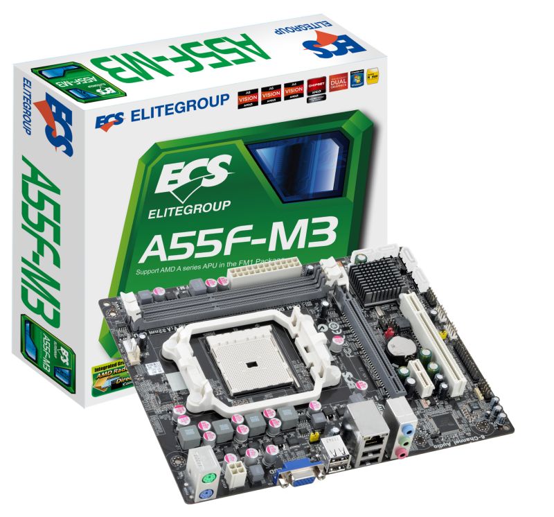 Virtual-Hideout.com: ECS Introduces New Motherboards: A55 Series