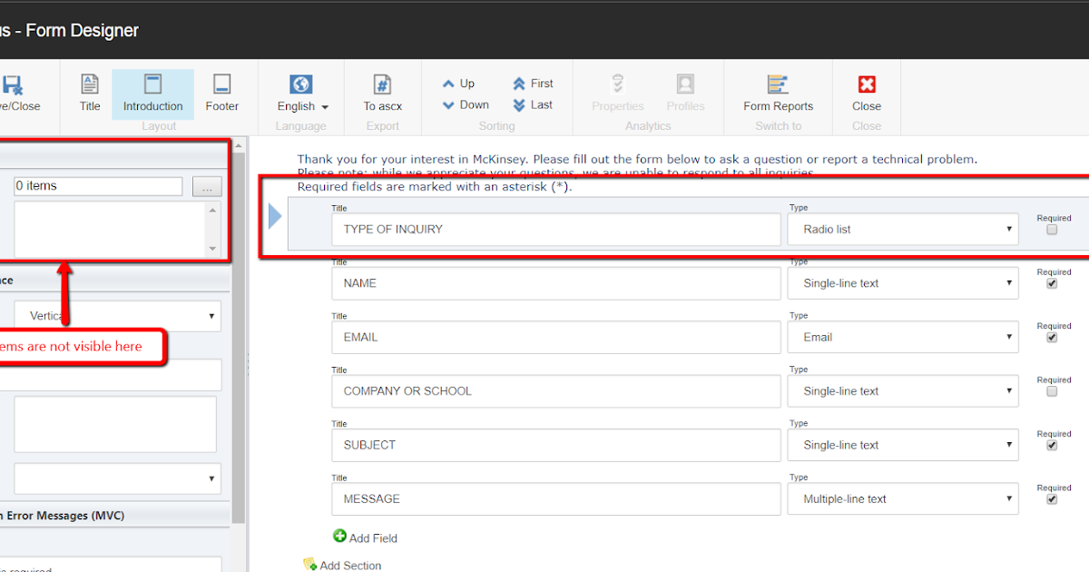 WFFM upgrade issue : List field values are empty in Form Designer | BugDebugZone