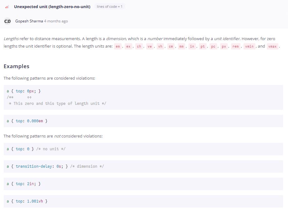 How To Solve Unexpected Unit In Css Coding Defined