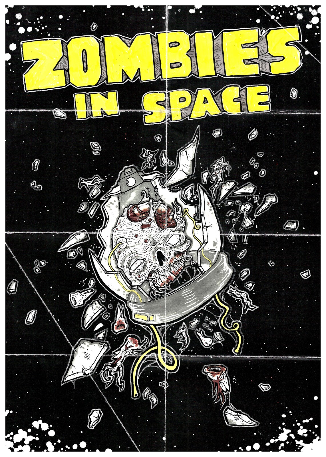 Alex Yates ILLUSTRATIONS: zombies in space poster