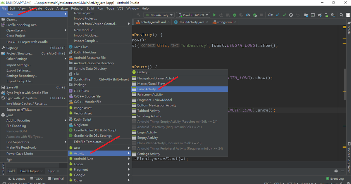 Android App Material design - toolbar and floating button