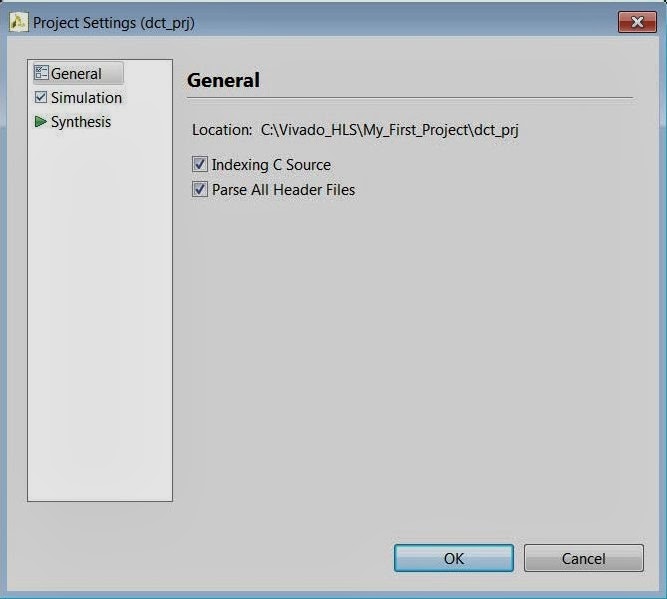 Jim Wu's FPGA Blog: Vivado HLS General Project Settings
