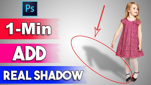 1-Minute Create Perfect Shadow in Adobe Photoshop