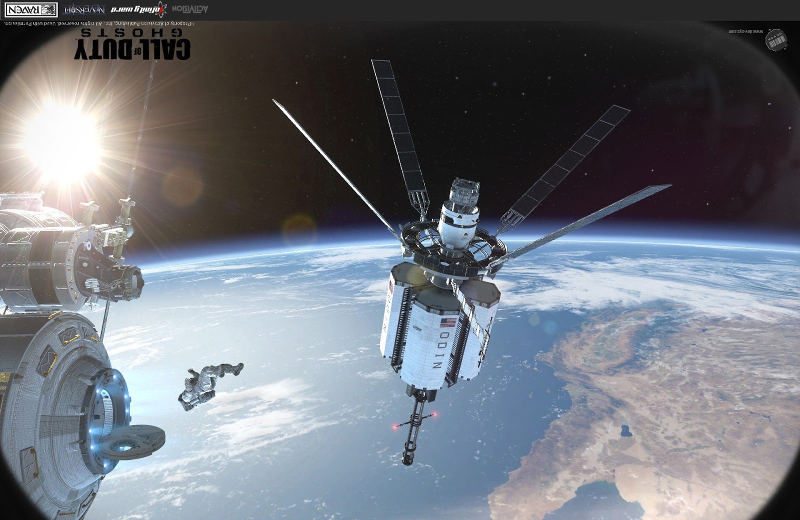 paperhobby: ODIN Space Station from Call of Duty: Ghosts 1/100