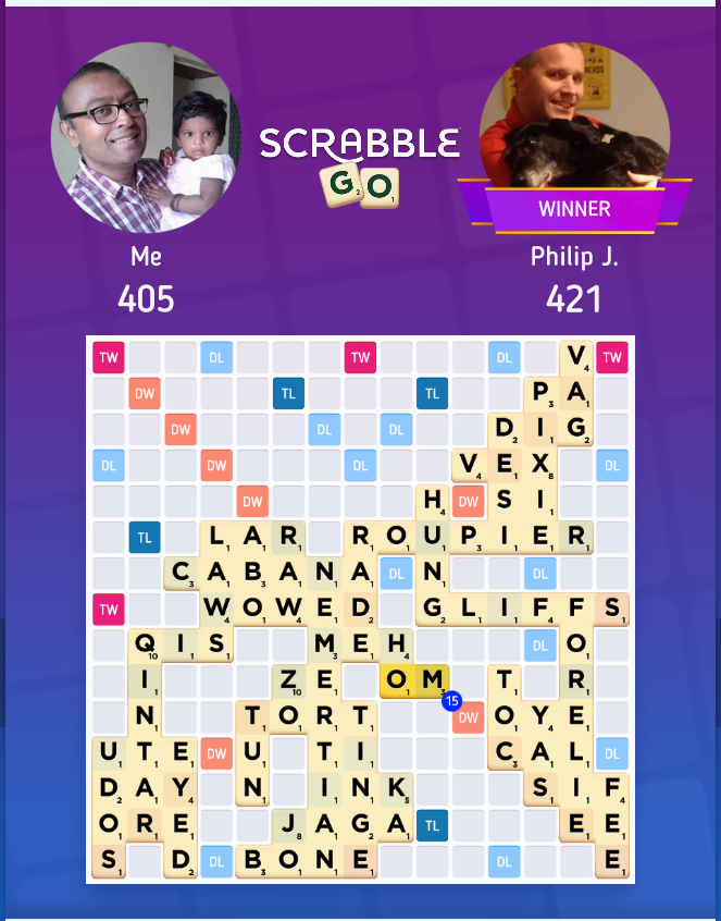 Global GO KO Scrabble Tournament - Round1 - Scrabbling Away