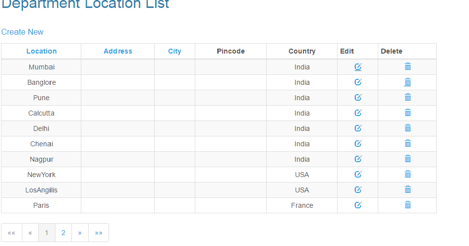 Dot Net Interview and Tutorial: Paging and Sorting in MVC4 Using PagedList