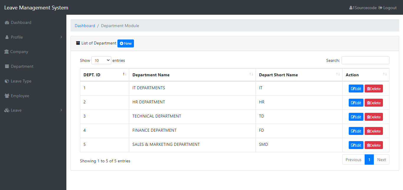 Advance Leave Management System in PHP My SQL with Source Code | Free ...
