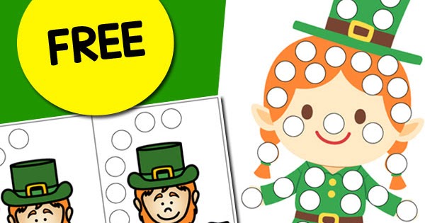 St. Patrick's Day Do-a-Dot Sheets | Totschooling - Toddler, Preschool ...