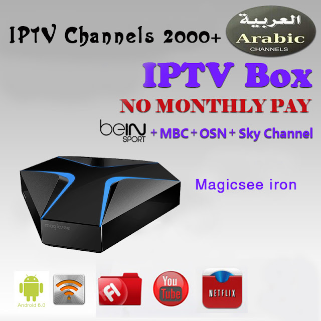 Magicsee Iron IPTV box with 2000+ IPTV Channels without monthly pay ...