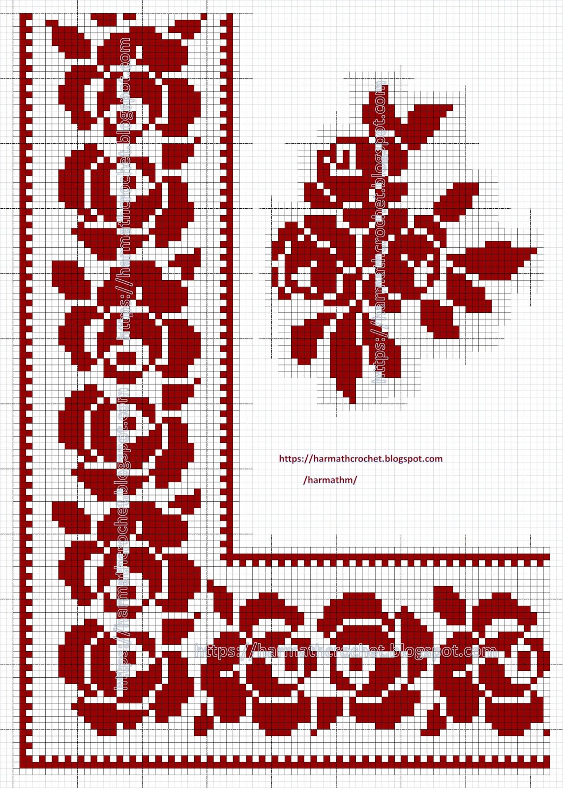 Filet - Crochet Patterns: Filet lace 174