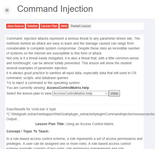 Command Injection [ 운영체제 명령 실행 ]