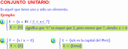 CONJUNTO UNITARIO EJEMPLOS Y EJERCICIOS RESUELTOS PDF