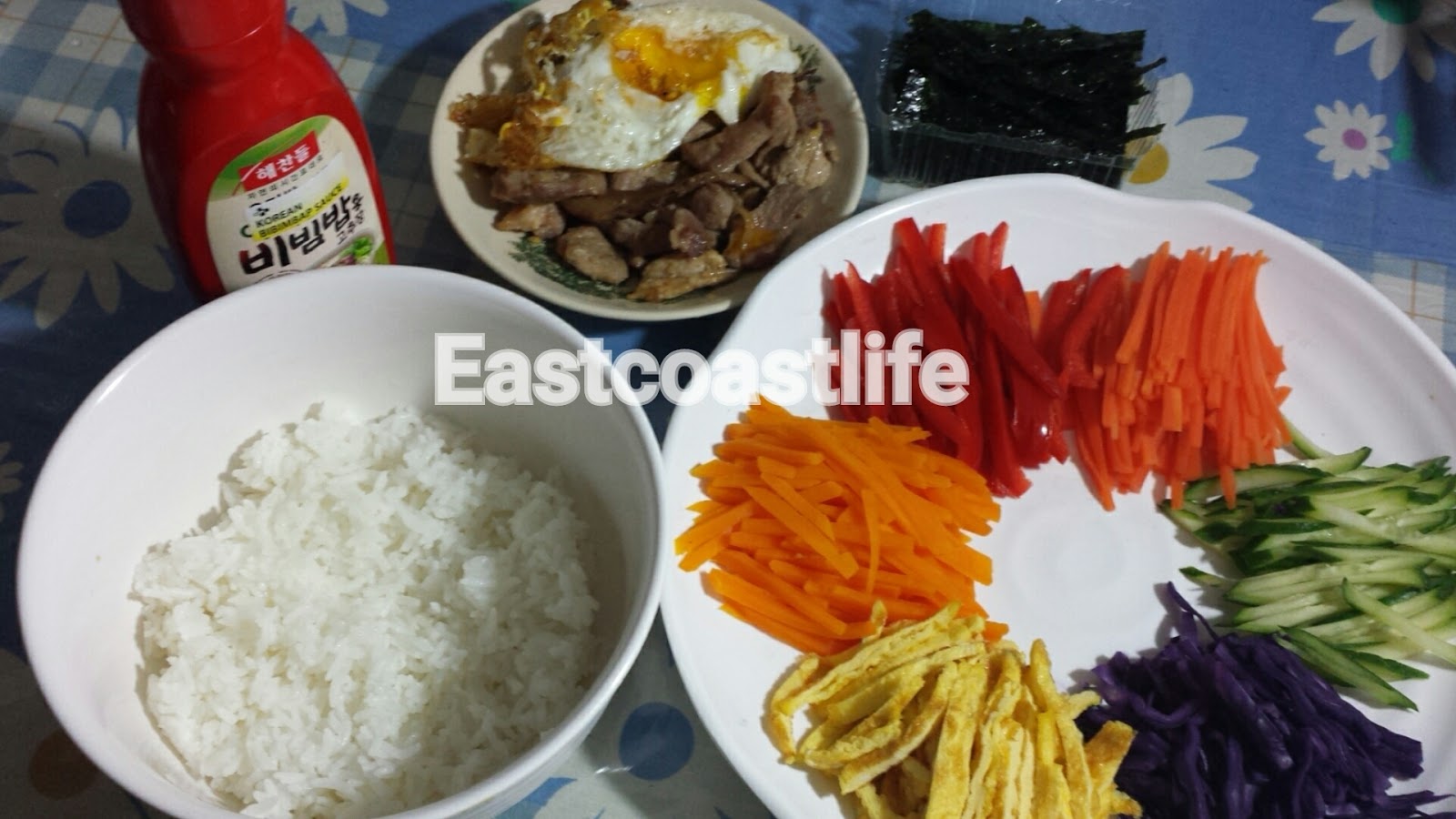 eastcoastlife: Bibimbap Eastcoastlife - Korean Mixed Rice 家常韩式拌饭
