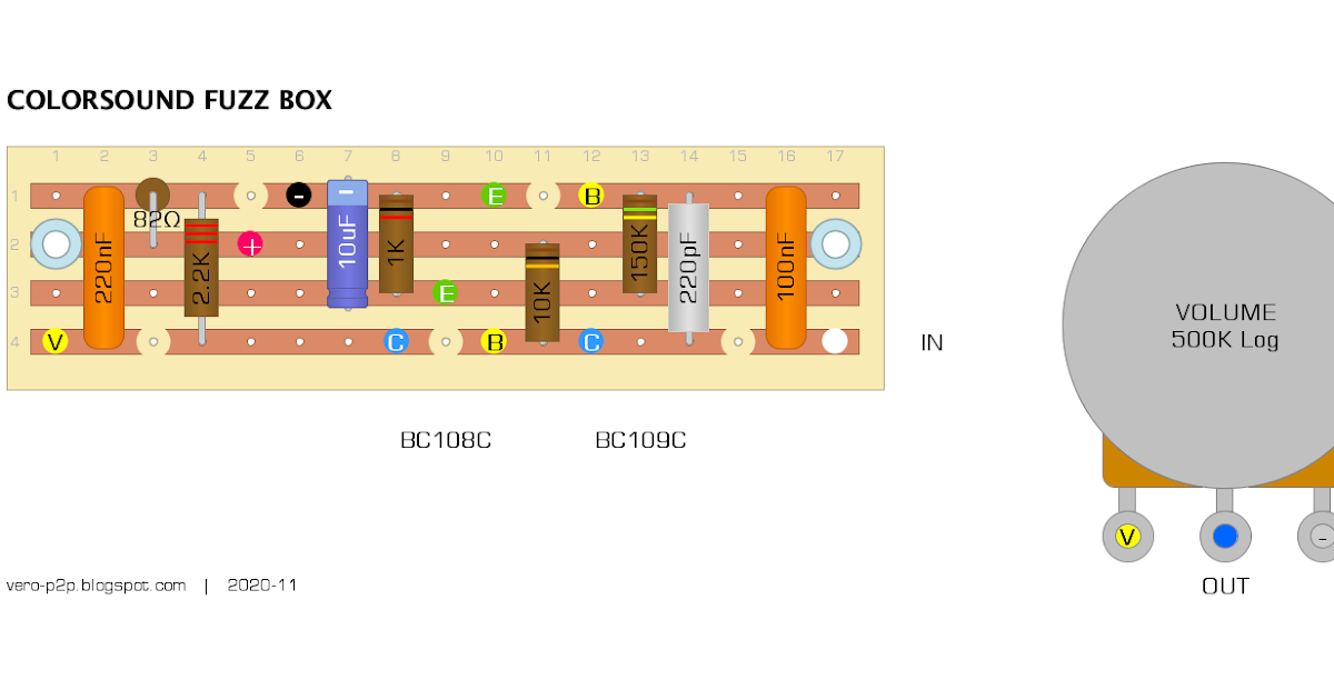 Guitar Effects - Vero - Point to Point - Tag Board Layouts: COLORSOUND ...