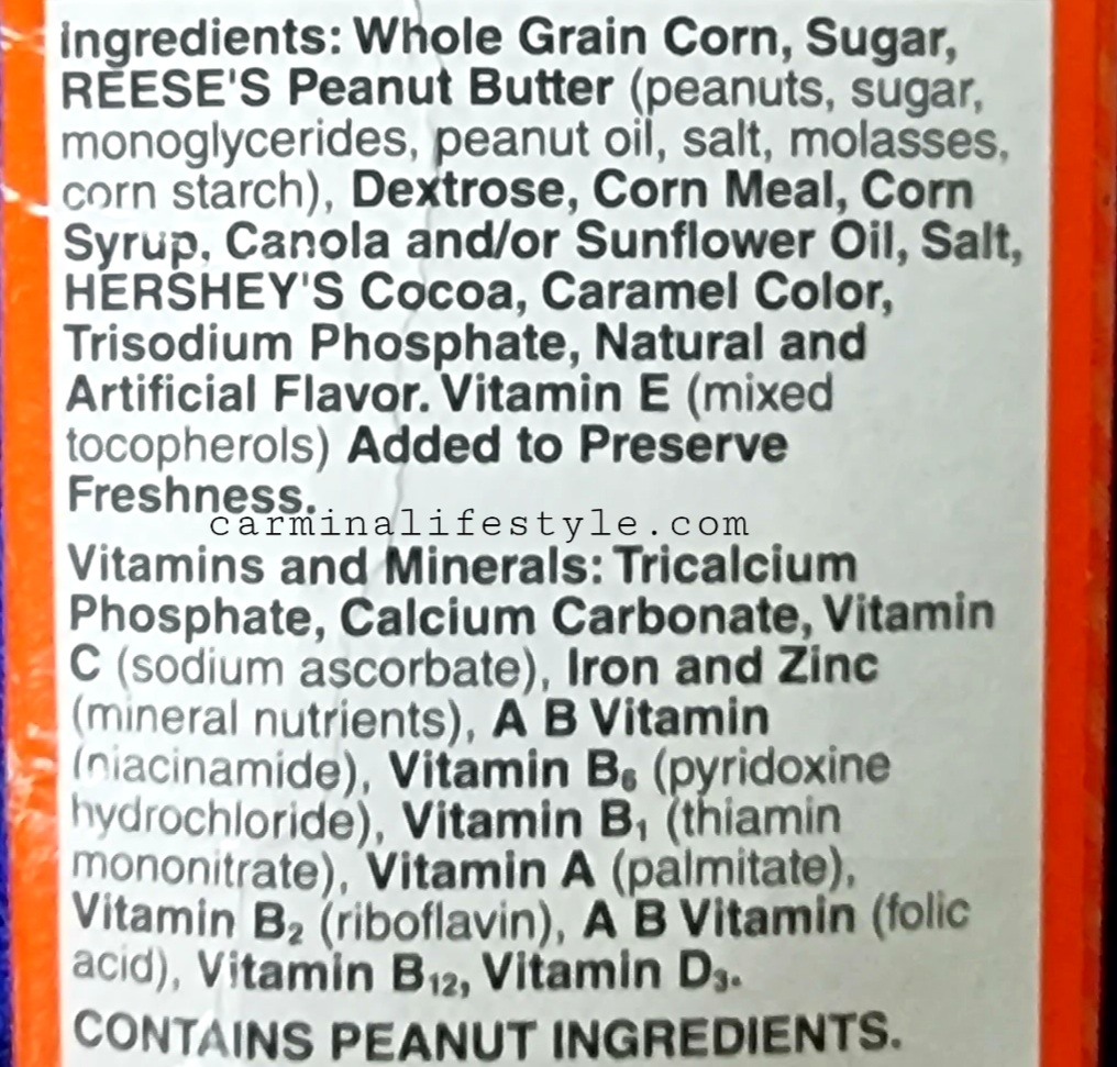 General Mill's Reese's Puff Cereal made in the USA