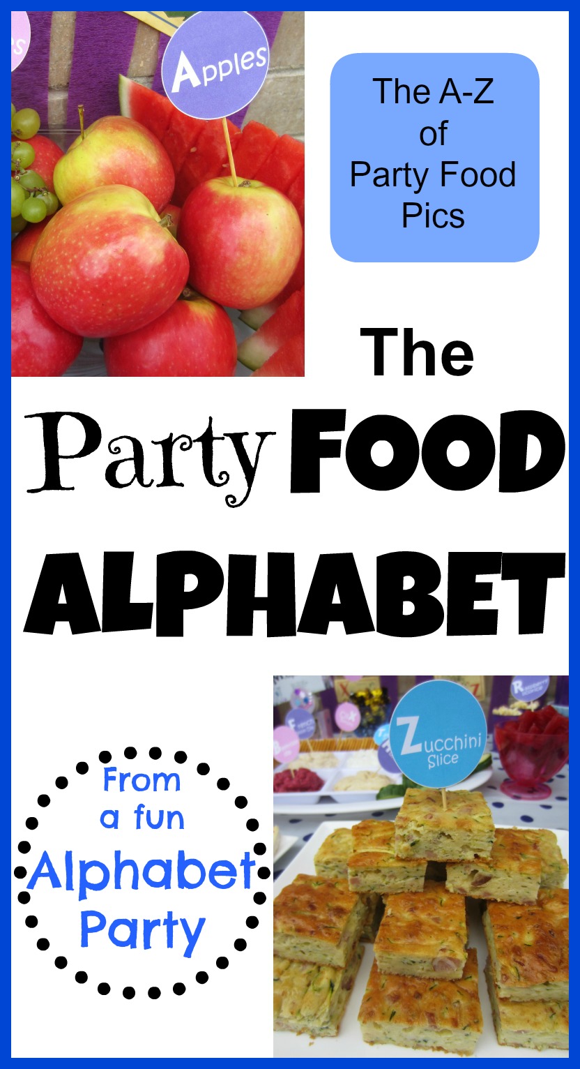 Learn with Play at Home: Party Food Alphabet