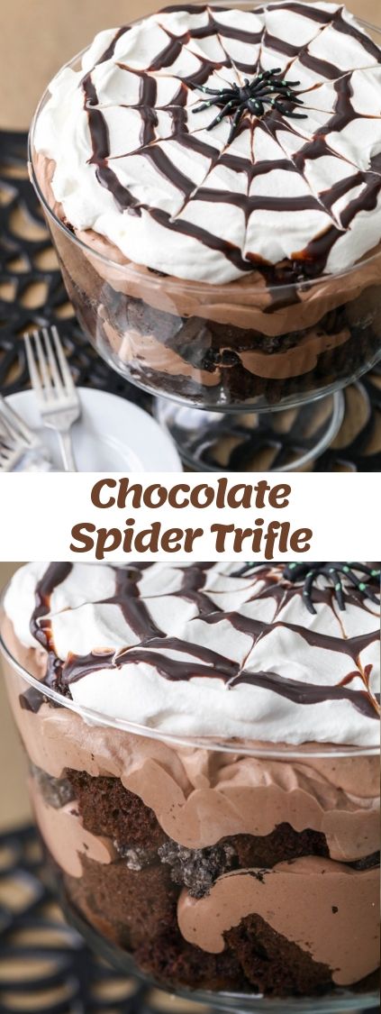 Chocolate Spider Trifle