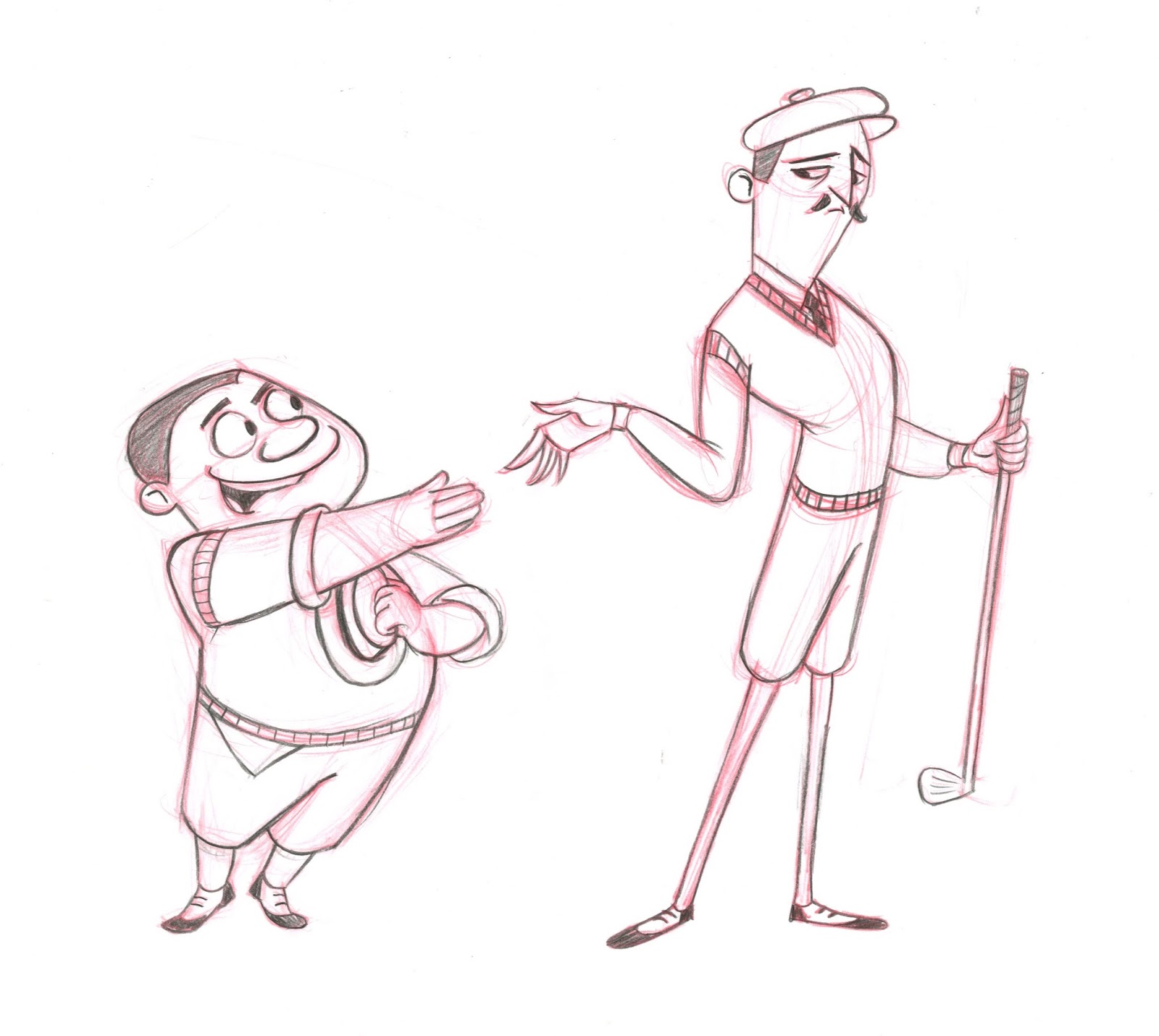 Art of Marco Rivera: Bogey and Mr. Fairway - Walk and Run Animation