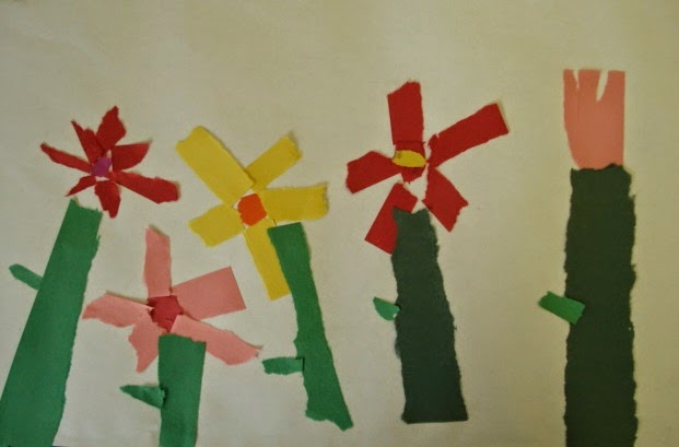 a faithful attempt: Torn Paper Garden Collage