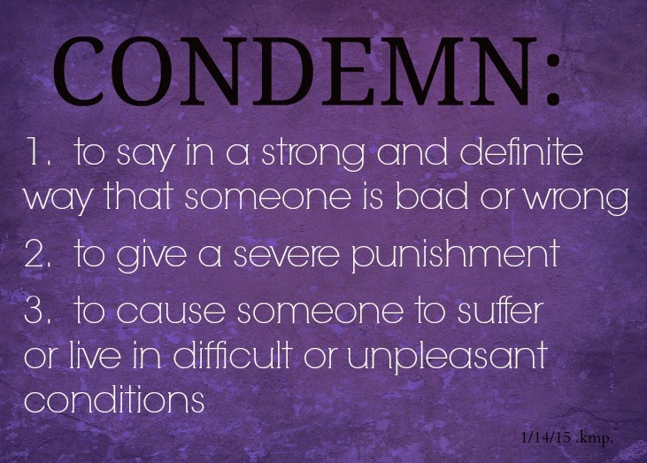 This Encouragement Project: conviction and condemnation