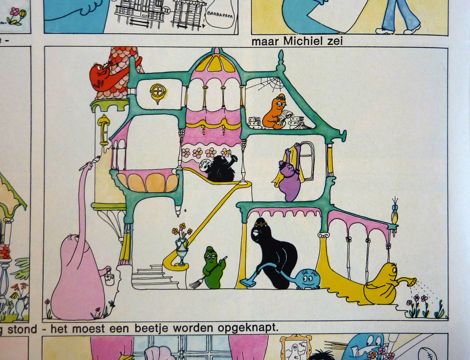 turning pages: Barbapapa comic