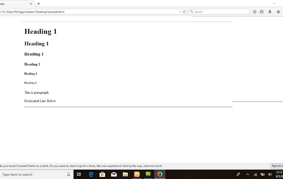 Html Declaration