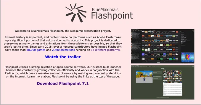 To use Flashpoint, you’ll need to download one of the available ...
