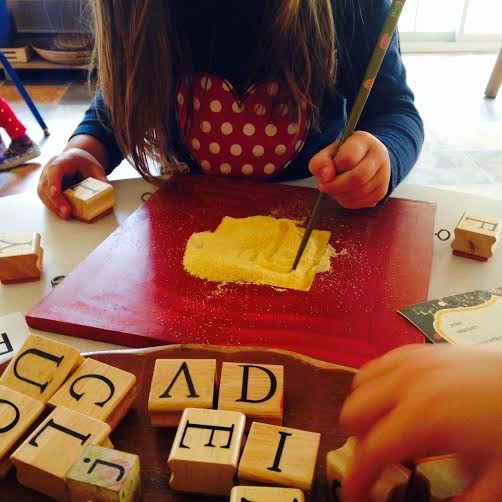 Moments with Little Munchkins: Writing with Sand Paper