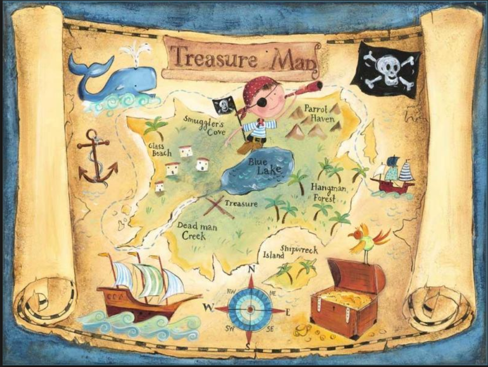 Yvette : My Treasure Hunt Map By Yvette