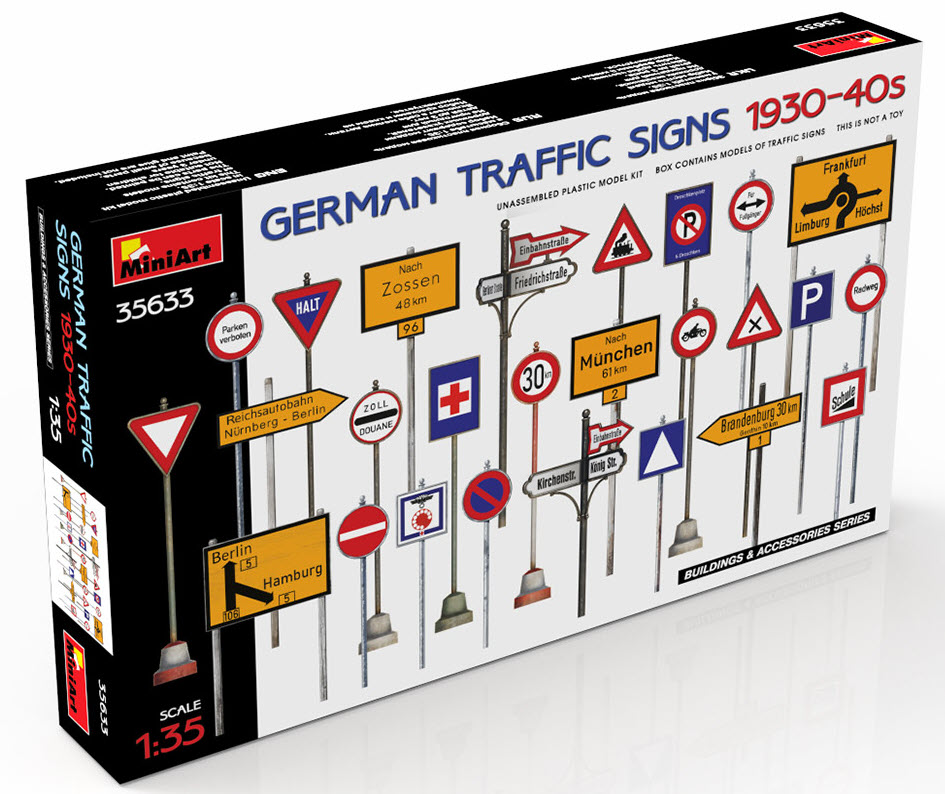 The Modelling News: Preview: New 1/35th scale German Traffic Signs 1930 ...