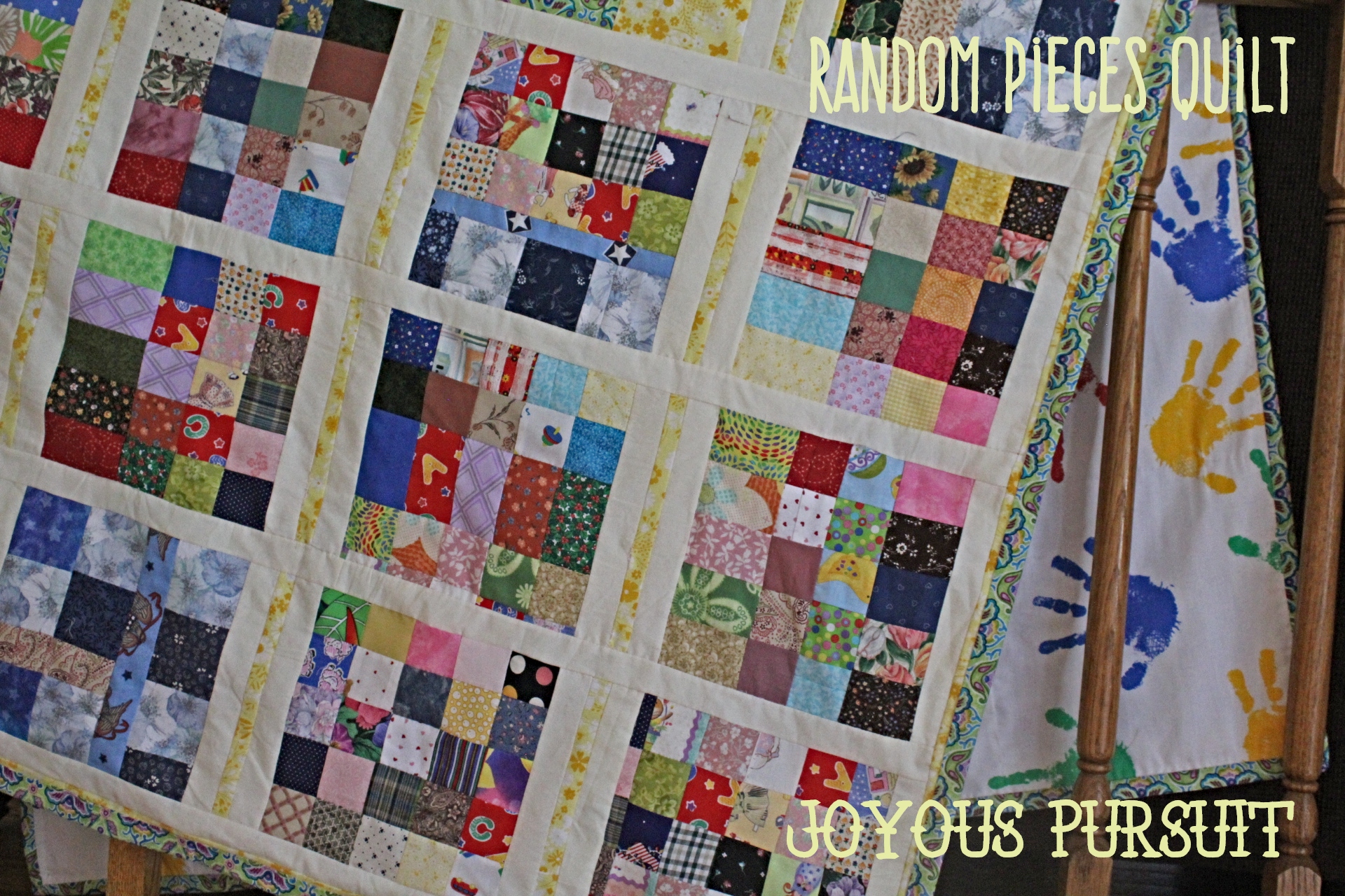 Joyous Pursuit: Random Pieces Quilt