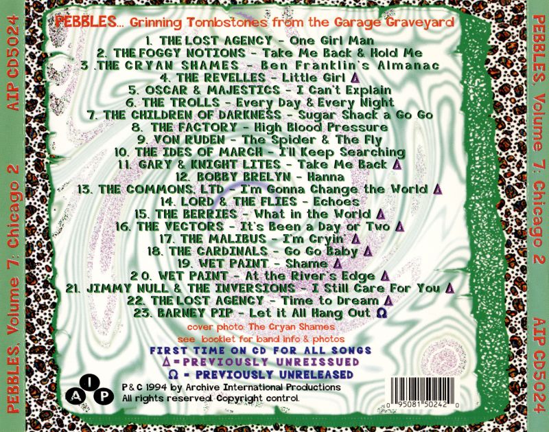 URBAN ASPIRINES: Various Artists - Pebbles, Vol. 7 Subtitled: Chicago 2 ...