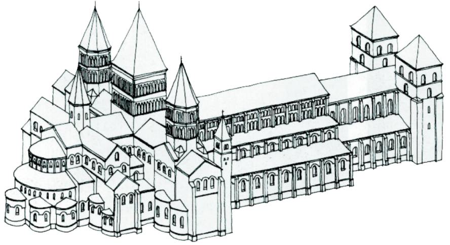 FONAMENTSClot: LA IGLESIA ABACIAL DEL MONASTERIO DE CLUNY III RECONSTRUIDA.