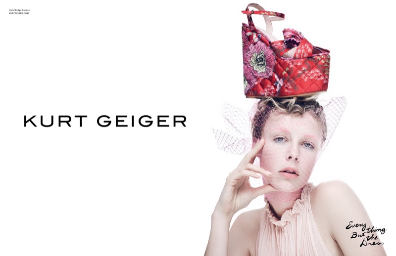 Kurt Geiger Spring 2017 Campaign featuring Edie Campbell