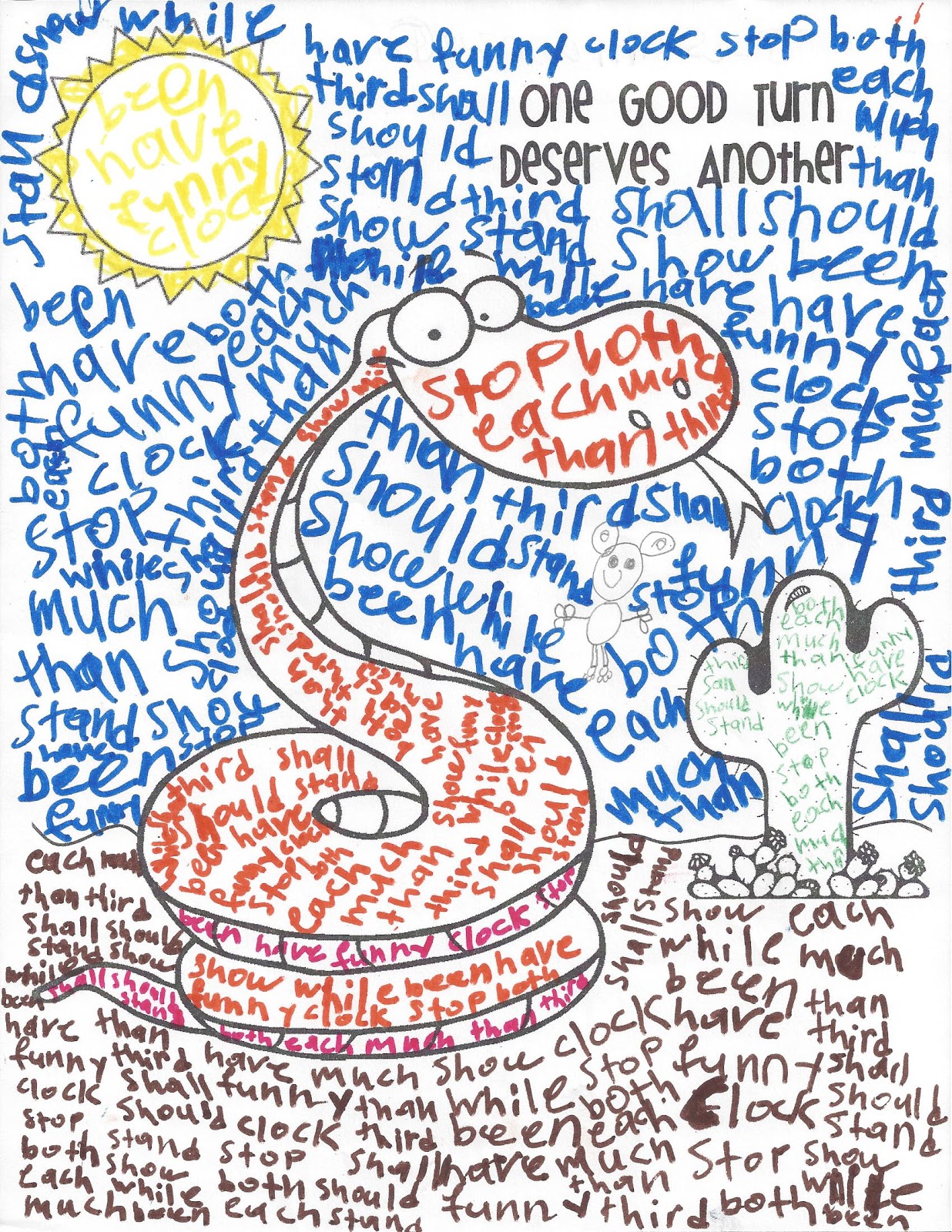 Totally Terrific in Texas: Nouns and Me and Spelling Pictures